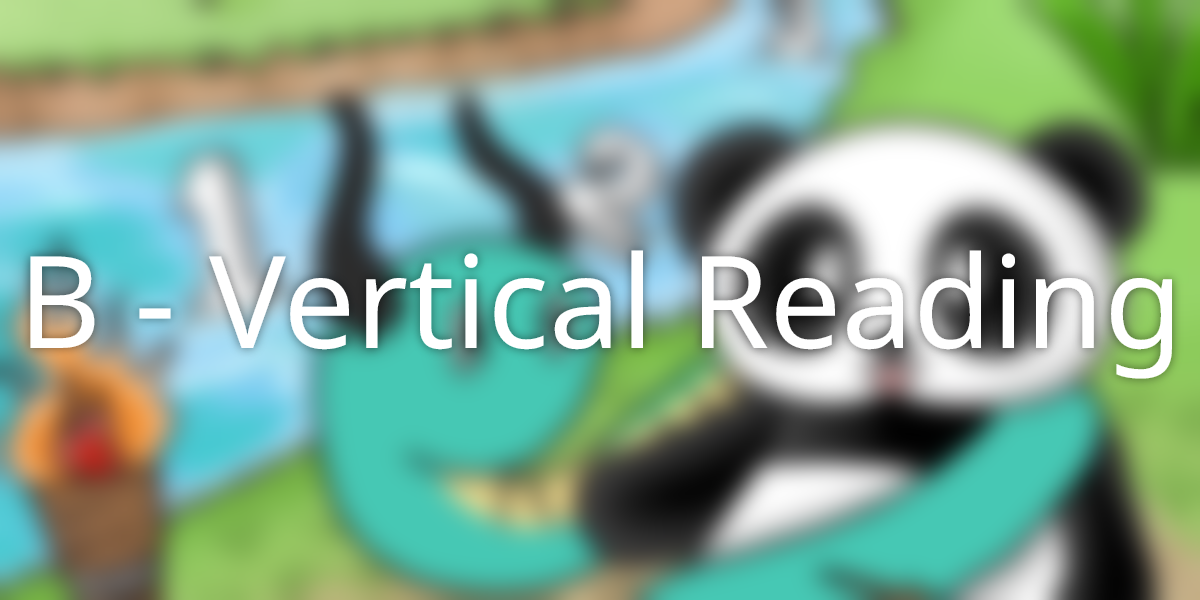 B - Vertical Reading | hamaoの競プロメモ